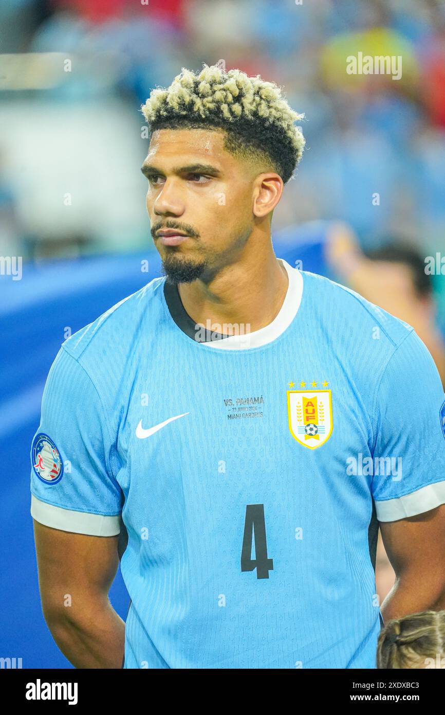 Miami Gardens, Florida, USA, June 20, 2024, Uruguay defender Ronald ...
