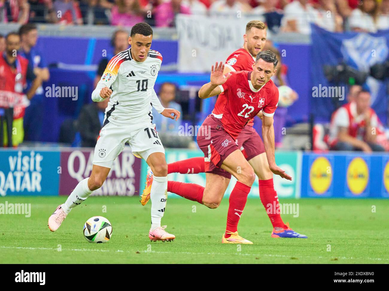 Frankfurt, Germany. 23rd June, 2024. Jamal Musiala, DFB 10 compete for ...