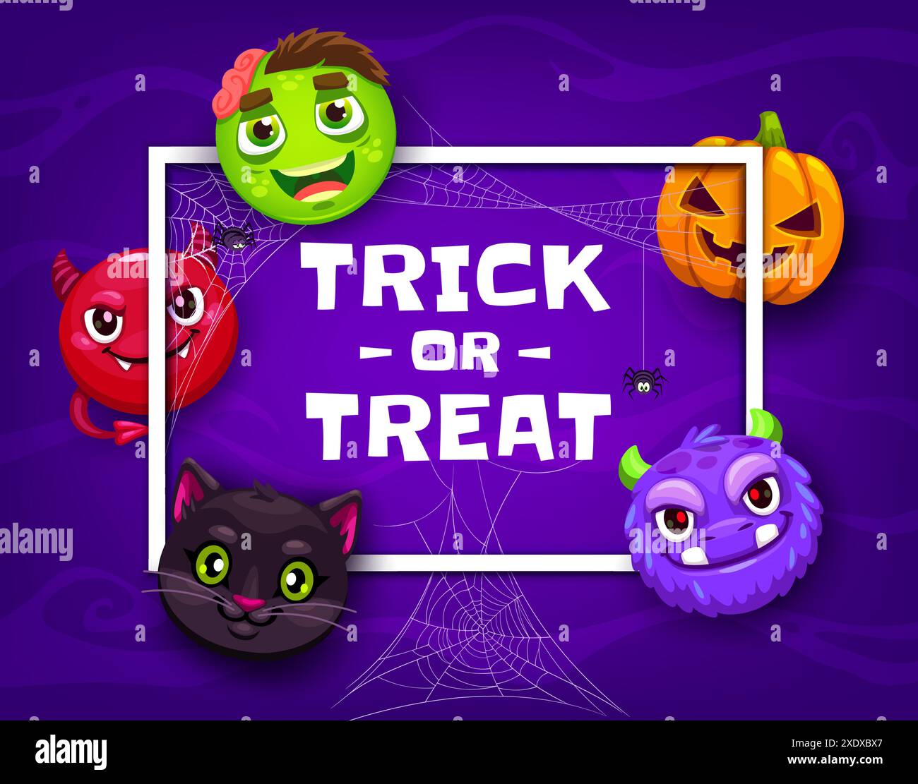 Border with demon head Stock Vector Images - Alamy