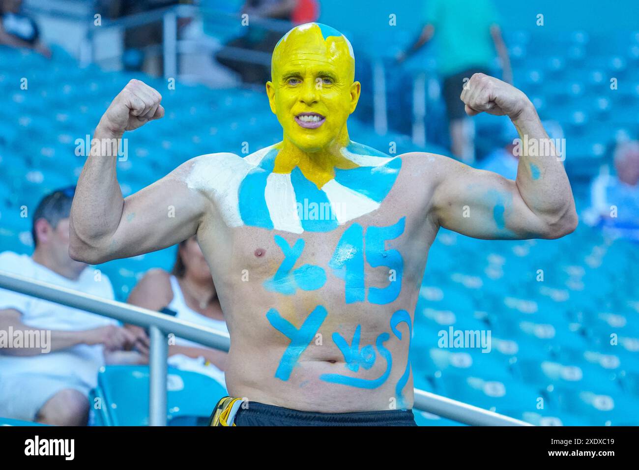 Miami Gardens, Florida, USA, June 20, 2024, Uruguay fan during the 2024 ...