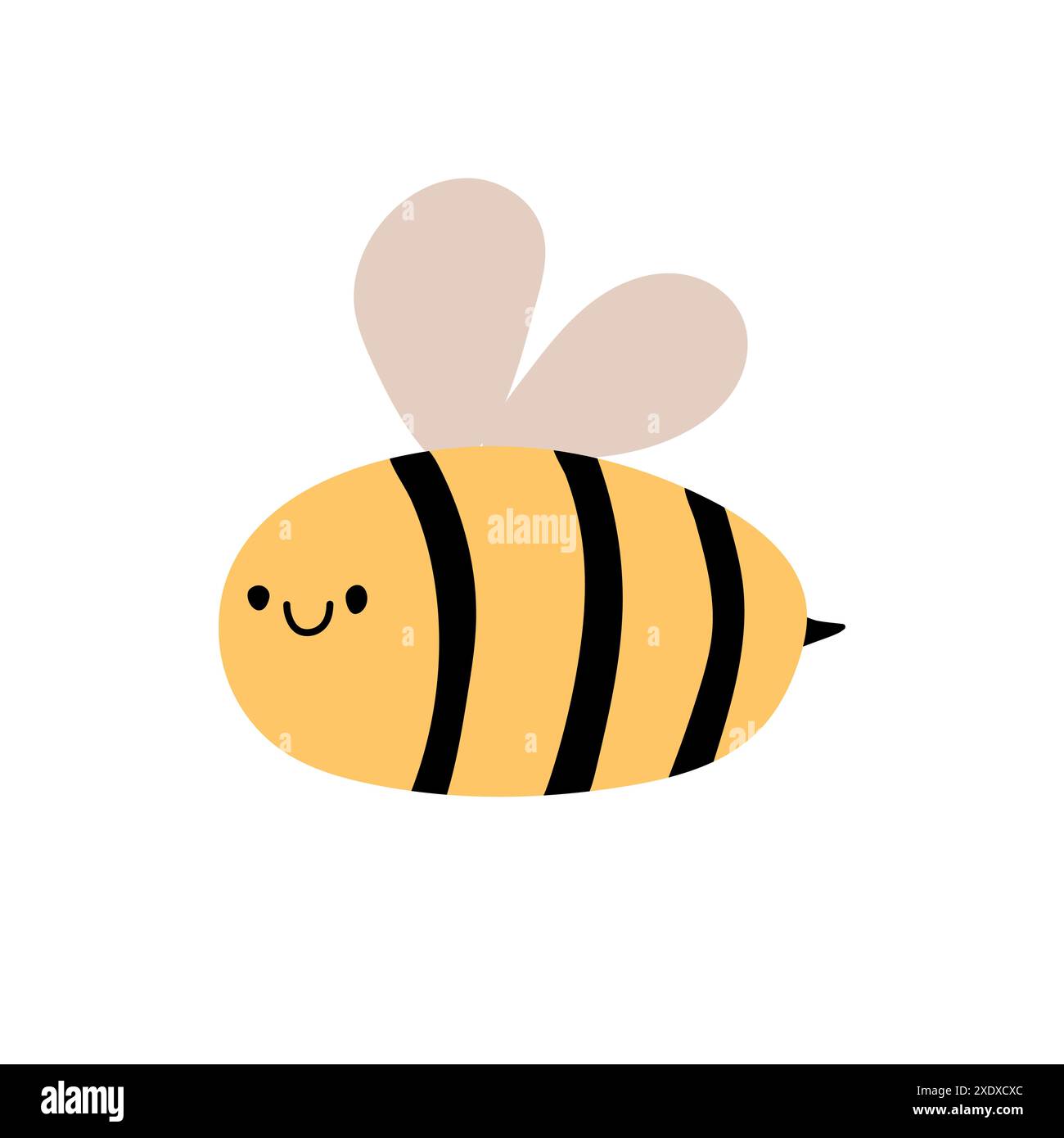 Cute honey Bee. Boho insect. Gender Neutral Nursery Ornament. Vector ...