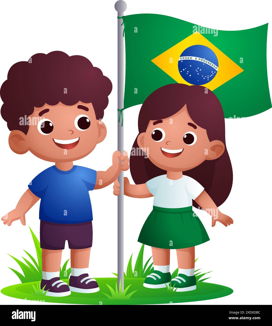 Brasil children Stock Vector Images - Alamy