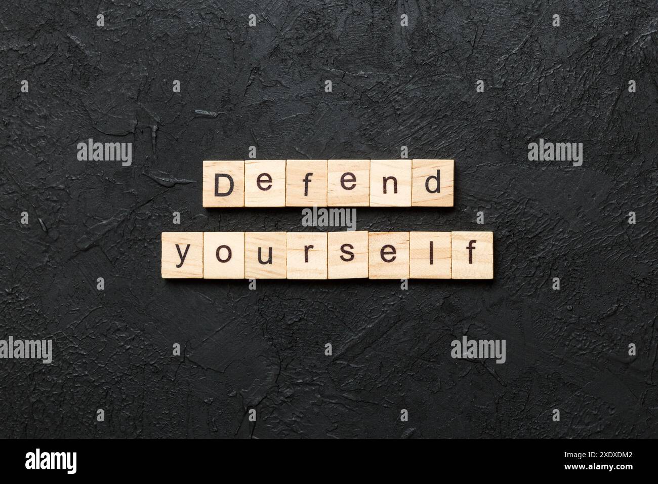 defend yourself word written on wood block. defend yourself text on ... defend yourself word written on wood block. defend yourself text on ...