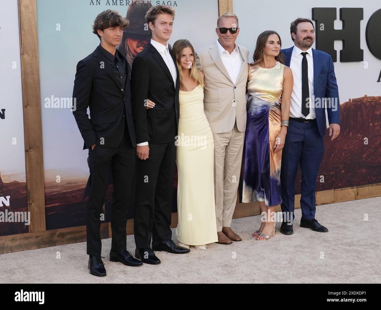 Los Angeles, USA. 24th June, 2024. (L-R) Hayes Logan Costner, Cayden ...