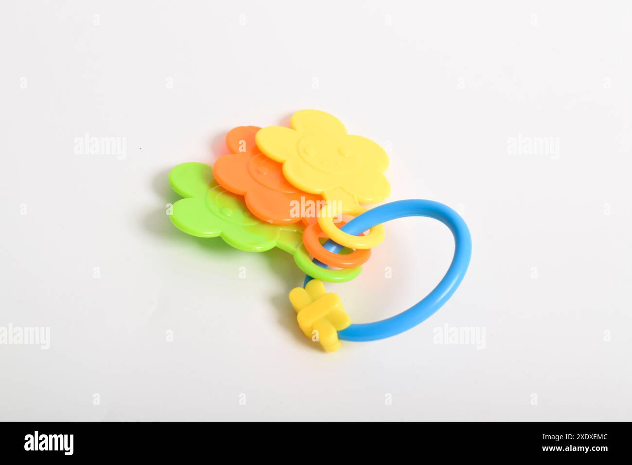 Baby rattles, A colorful baby toys isolated on white background Stock ...