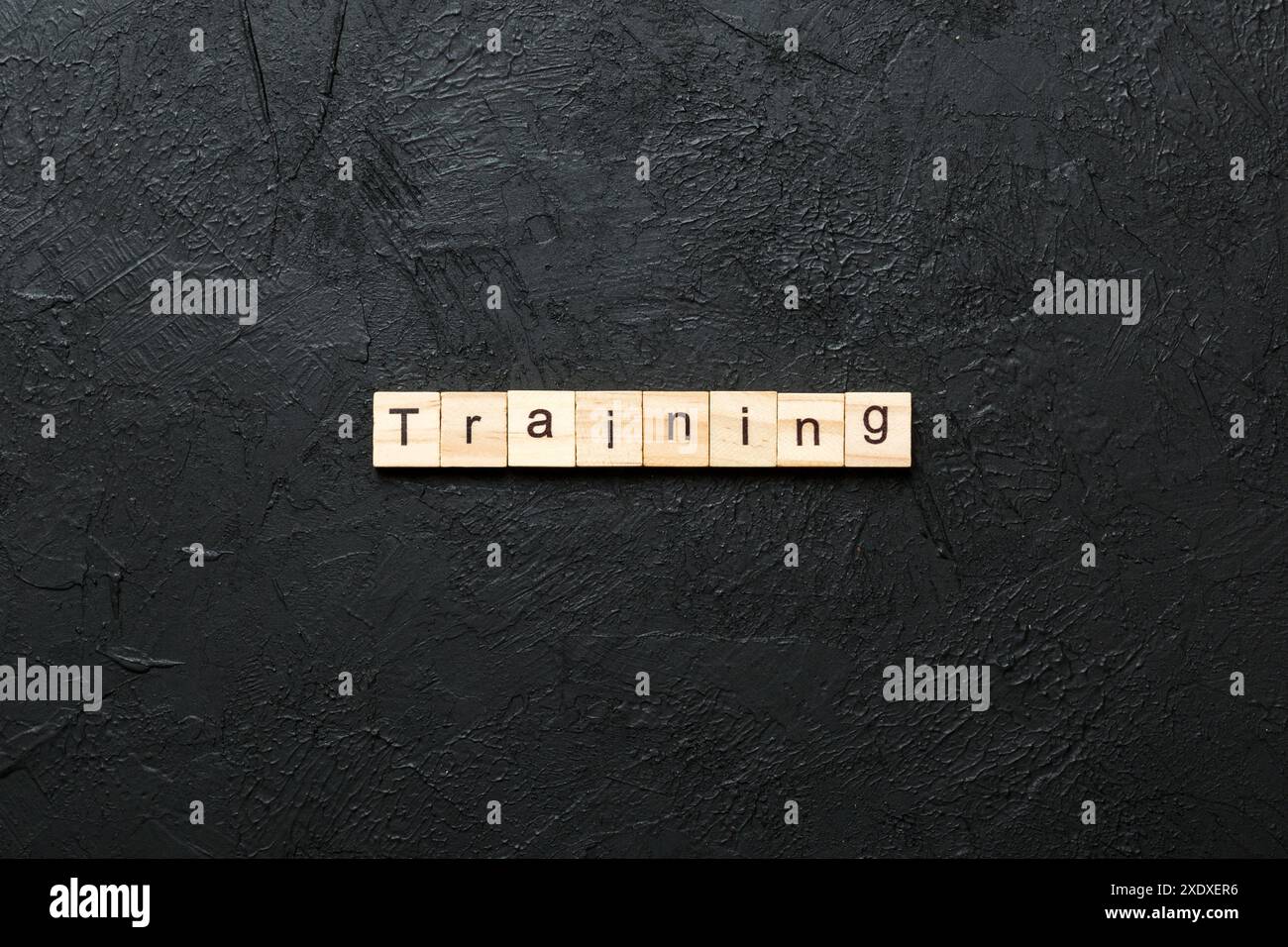 training word written on wood block. training text on table, concept ...