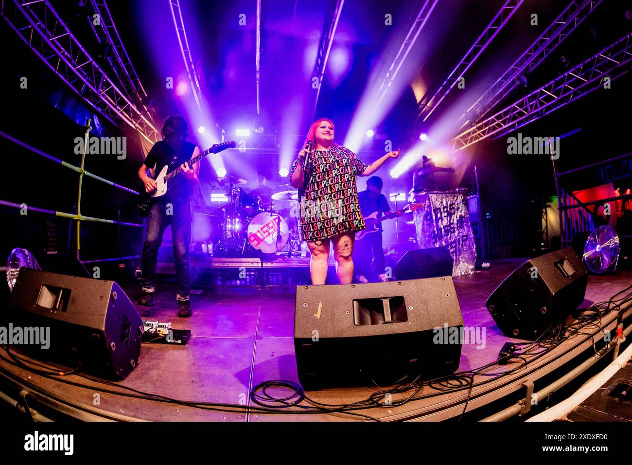 (L-R) Nathan Howdeshell, Hannah Blilie and Beth Ditto of Gossip ...