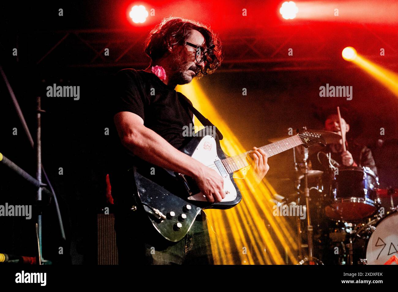 Nathan Howdeshell aka Brace Paine of Gossip performs live in concert at ...