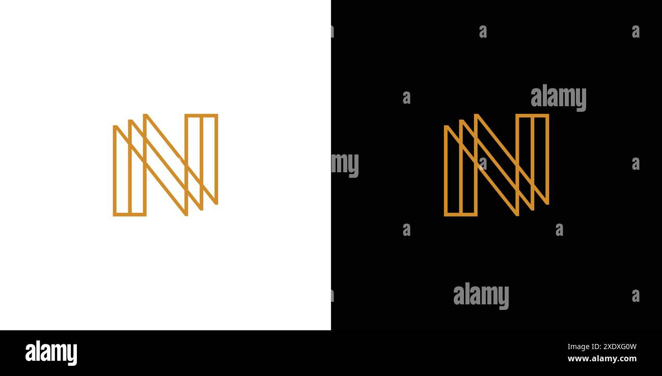 Elegant n logo Stock Vector Images - Alamy