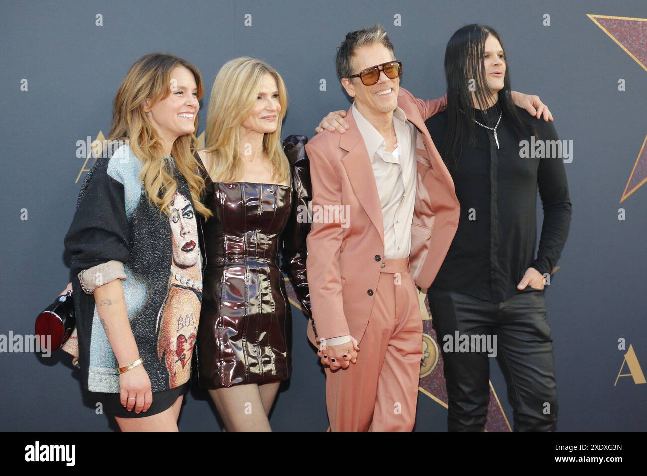 Ca. 24th June, 2024. Kevin Bacon, Kyra Sedgwick, Sosie Bacon, Travis ...