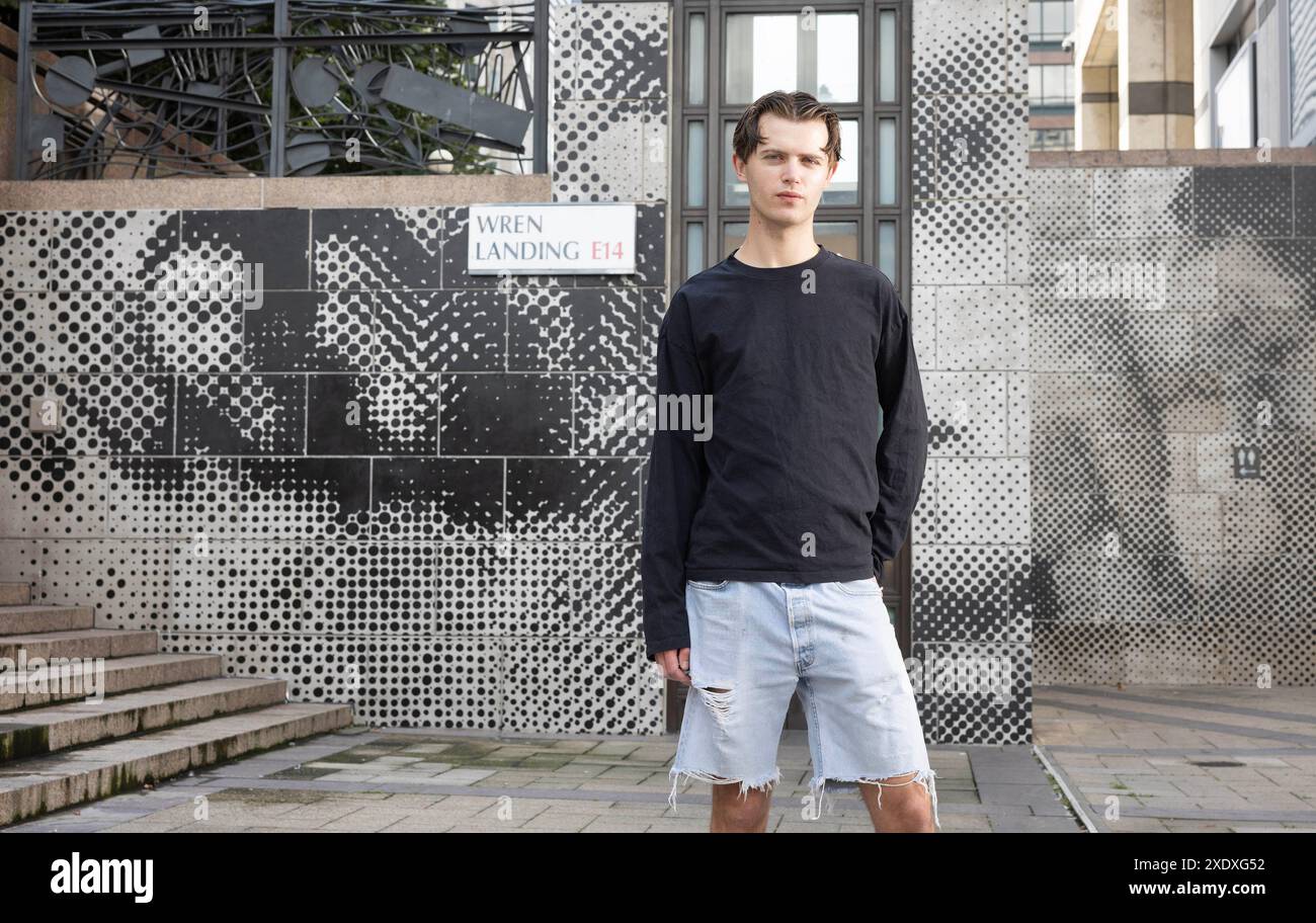 EDITORIAL USE ONLY Artist Henry Gibbs unveils his art installation 'GET ...