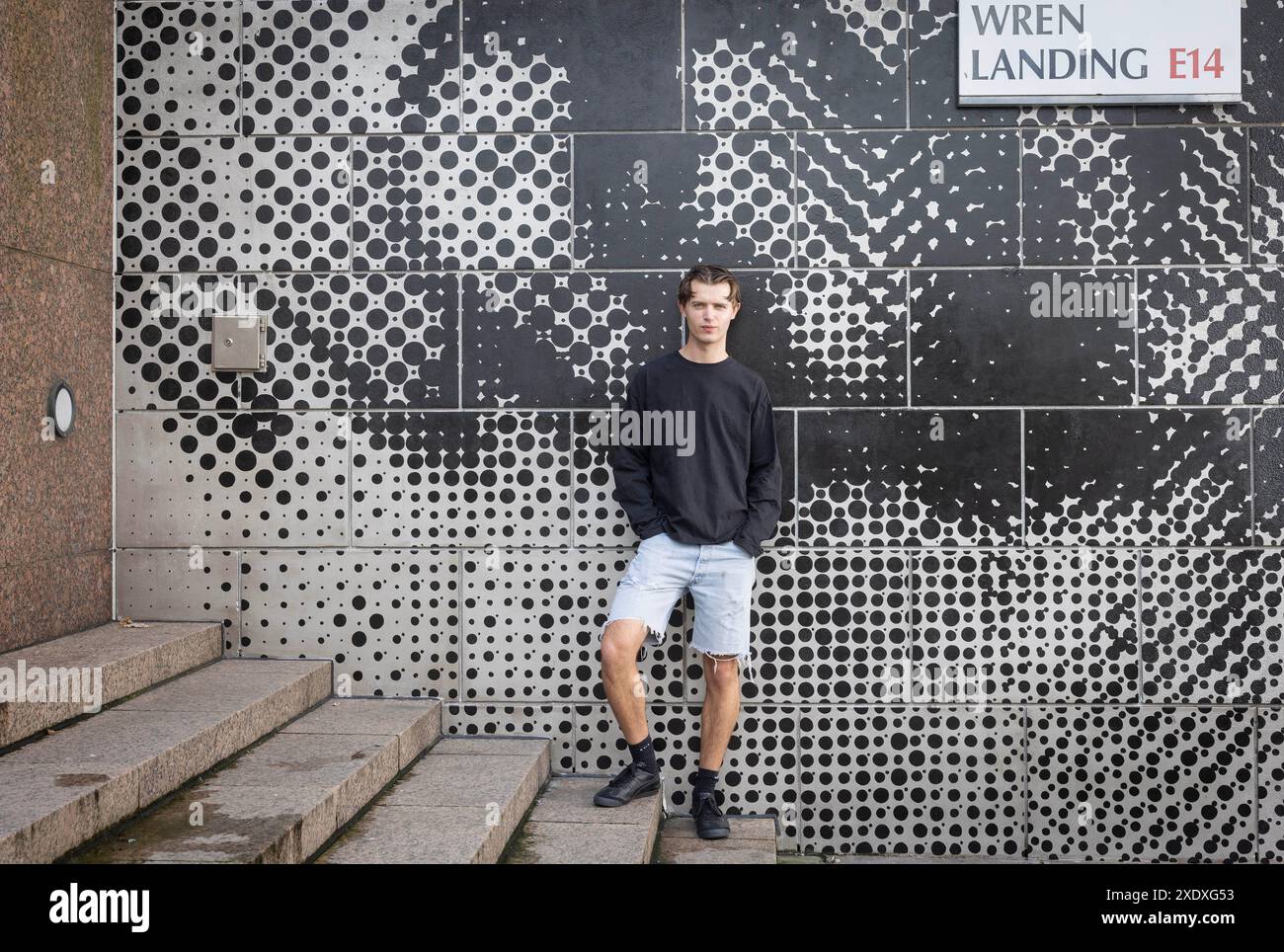 EDITORIAL USE ONLY Artist Henry Gibbs unveils his art installation 'GET ...