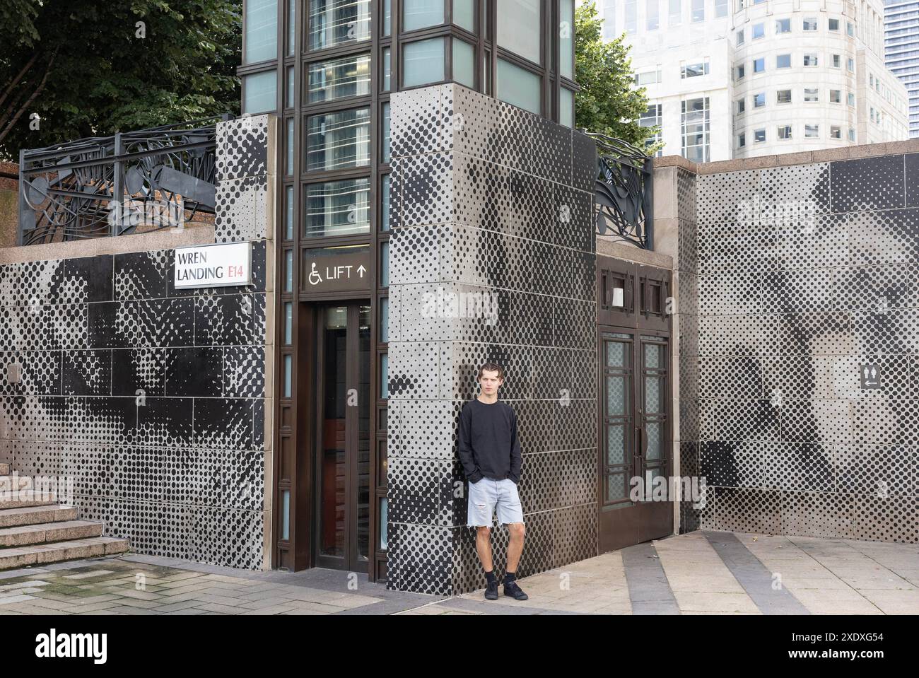 EDITORIAL USE ONLY Artist Henry Gibbs unveils his art installation 'GET ...