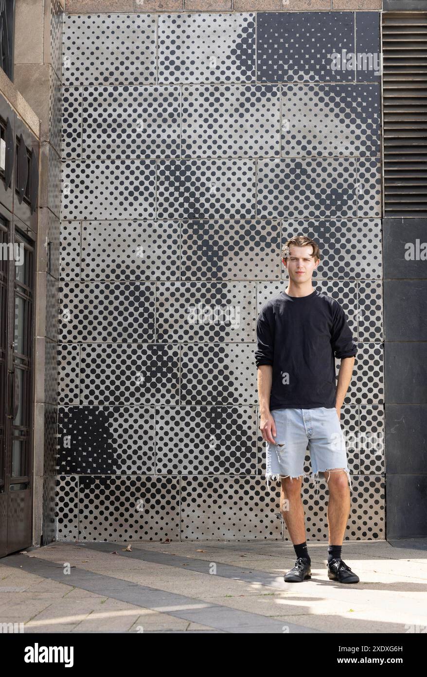 EDITORIAL USE ONLY Keziah Turner at the unveiling of an art ...