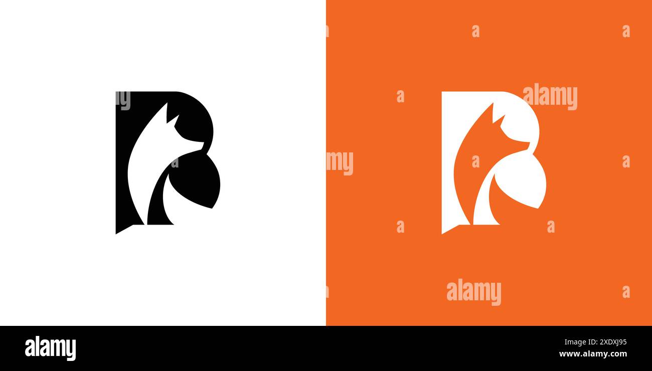 Unique and modern B Fox logo design Stock Vector Image & Art - Alamy