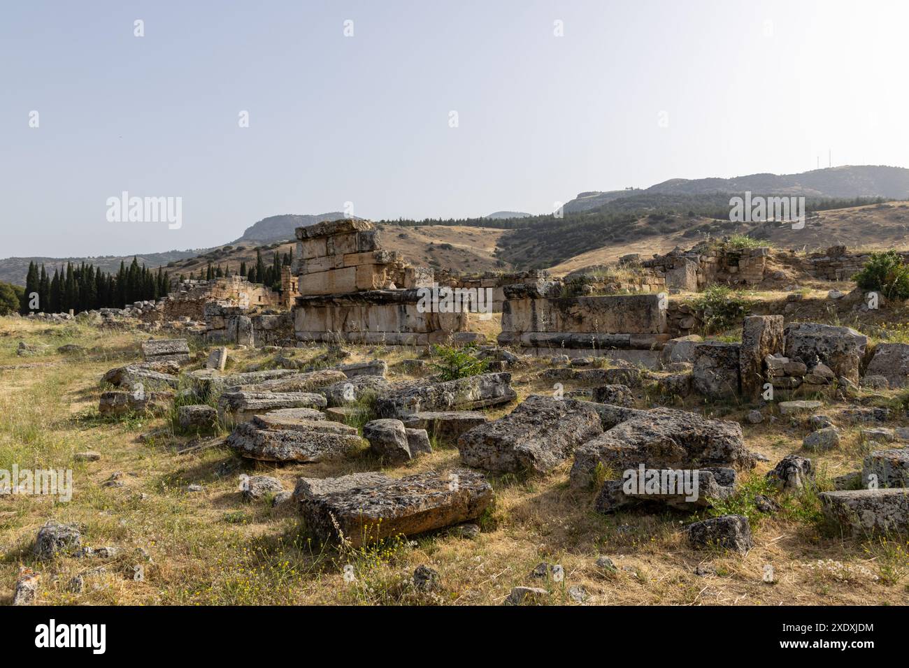 A sweeping view of the crumbling historic buildings in the ancient ...