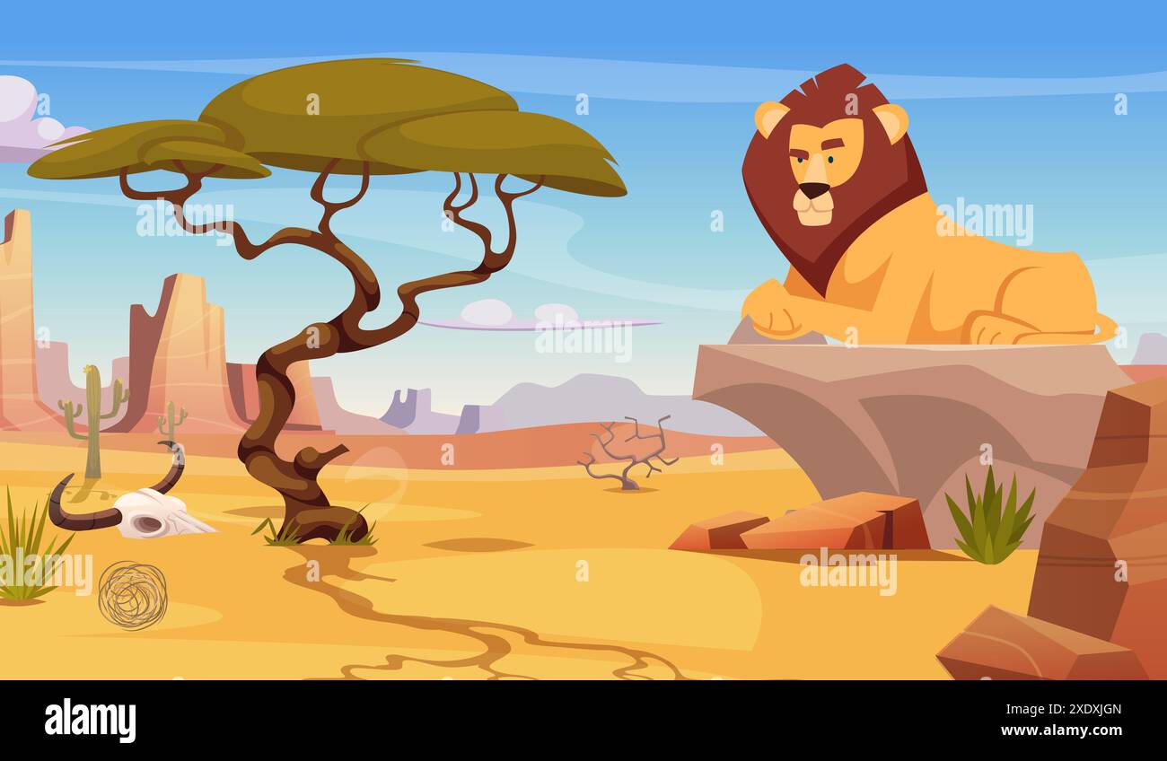 Lion king lion cartoon hi-res stock photography and images - Alamy