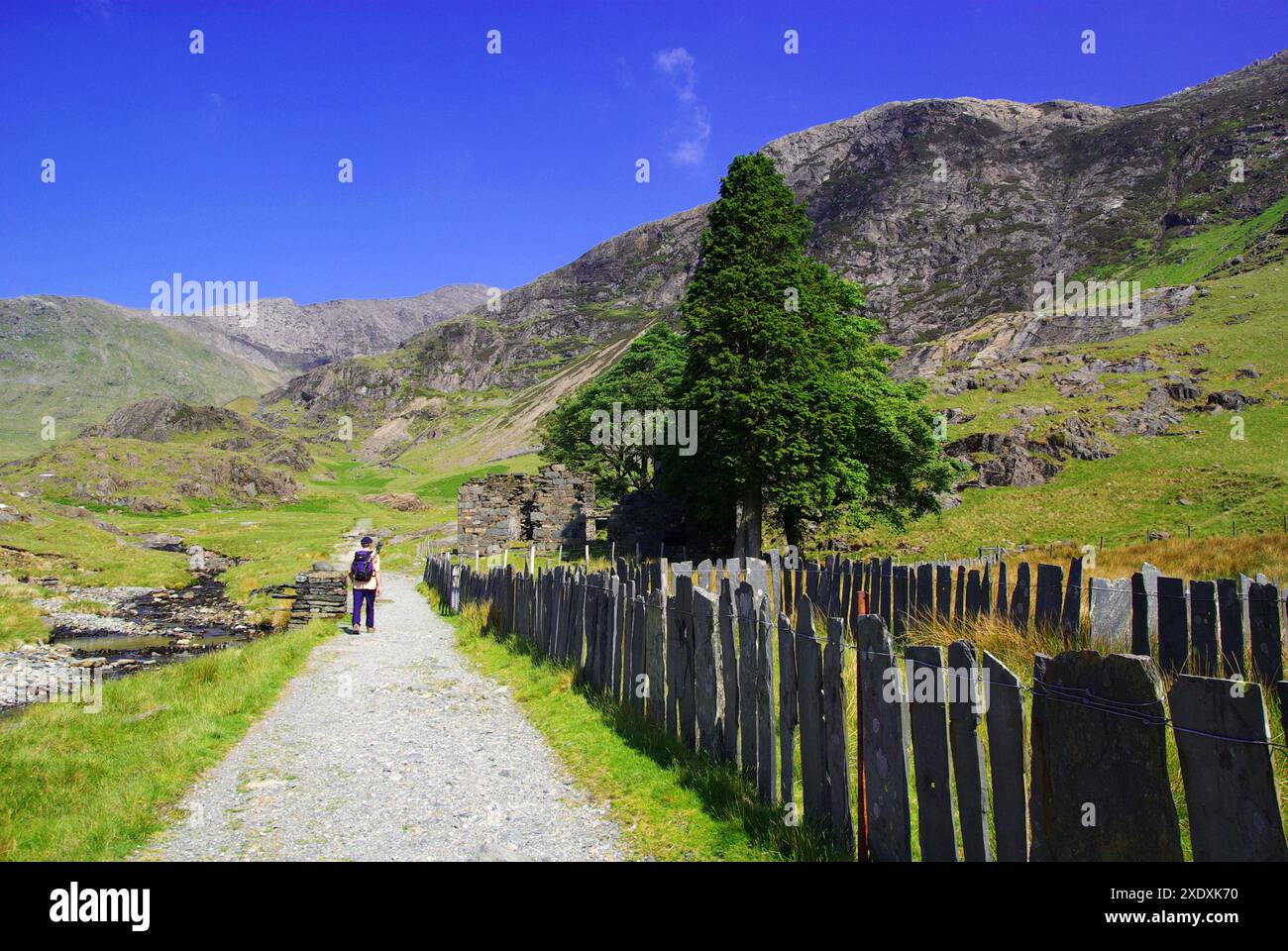 Mountain path at Snowdon, Wales, UK Stock Photo - Alamy