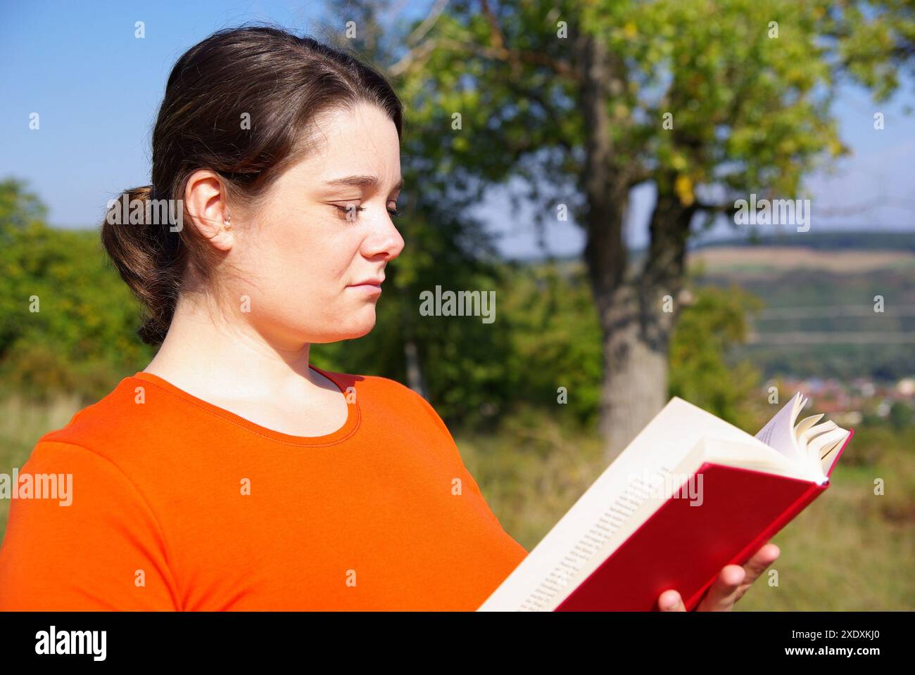 The joy of reading Stock Photo - Alamy