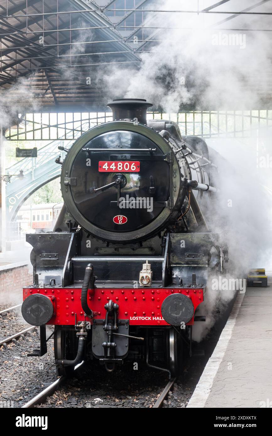 Steam train or locomotive at Pickering Station on the North Yorkshire ...