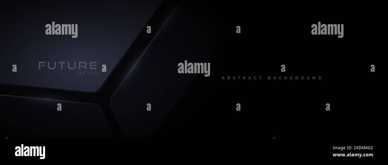 Black 3D elegant futuristic technology background with future design ...