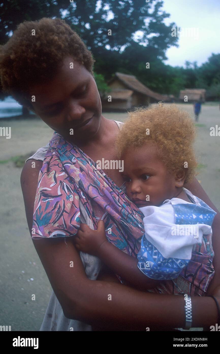 Mother with daughter with curly blonde hair, taken in 1999, Toga ...