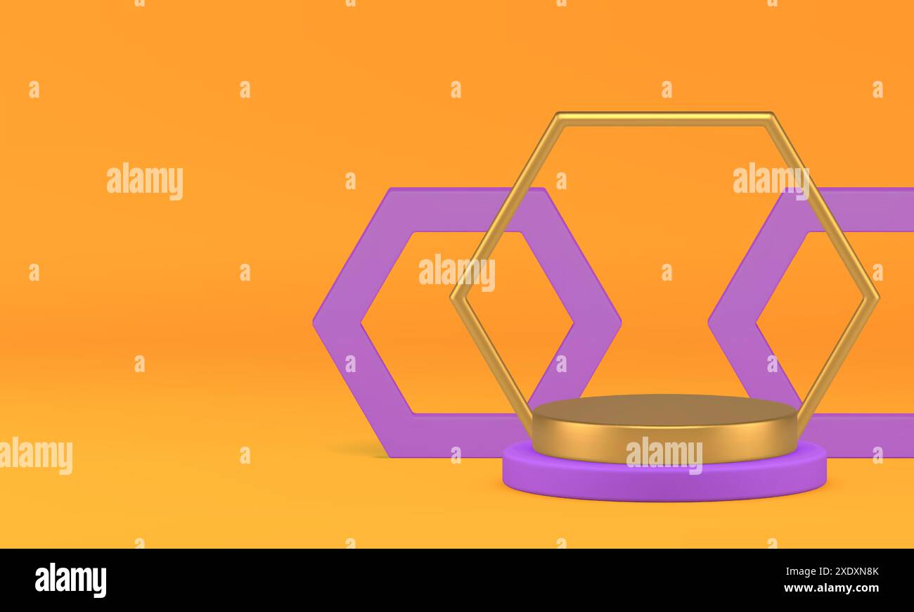 Luxury 3d geometric shapes podium mock up for product show realistic ...