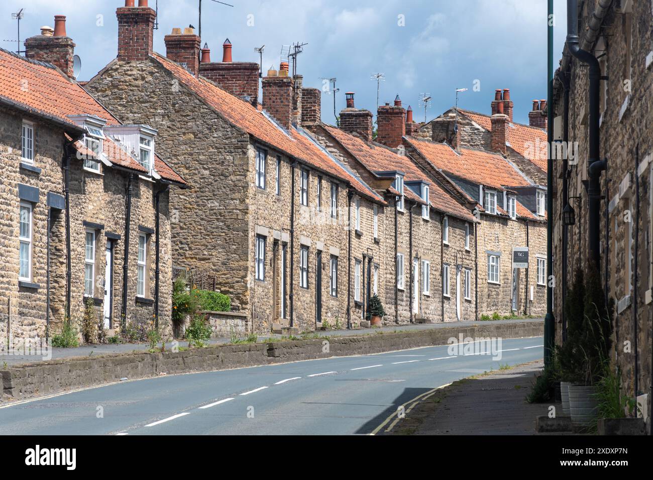 Thornton-le-Dale, view of the pretty village in North Yorkshire ...