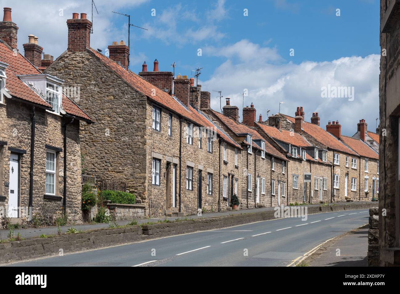 Thornton-le-Dale, view of the pretty village in North Yorkshire ...