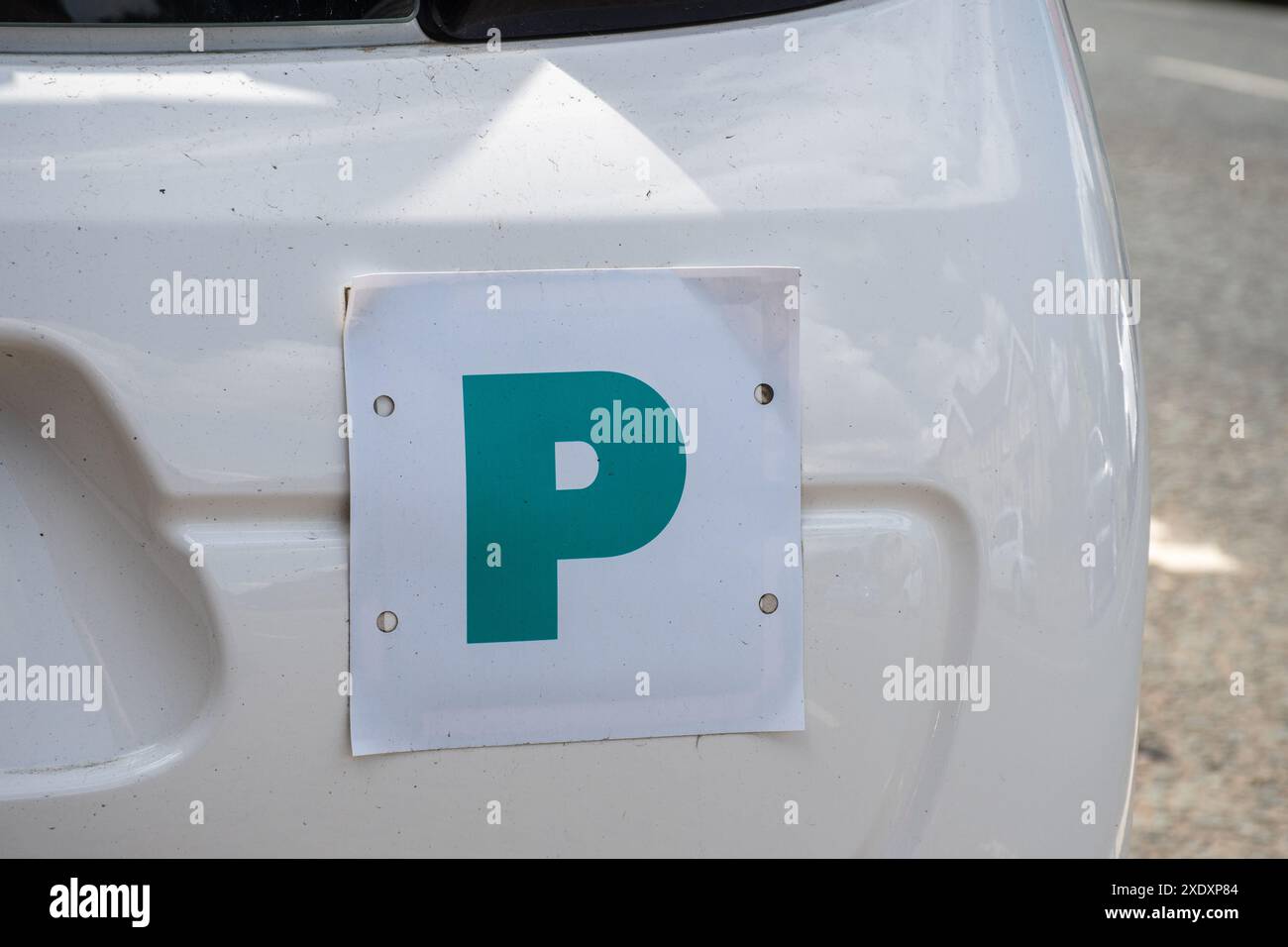Probationary car plate hi-res stock photography and images - Alamy
