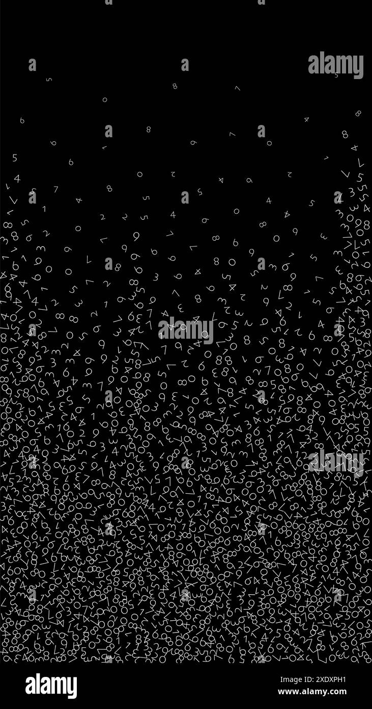Scattered letters of latin alphabet. Colorful childish floating ...