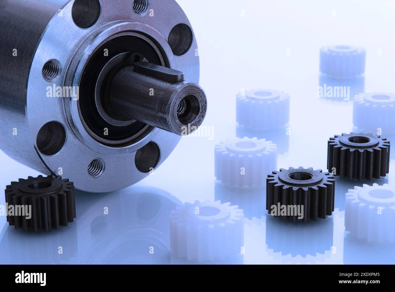 Gear wheels of a planetary gearbox Stock Photo - Alamy