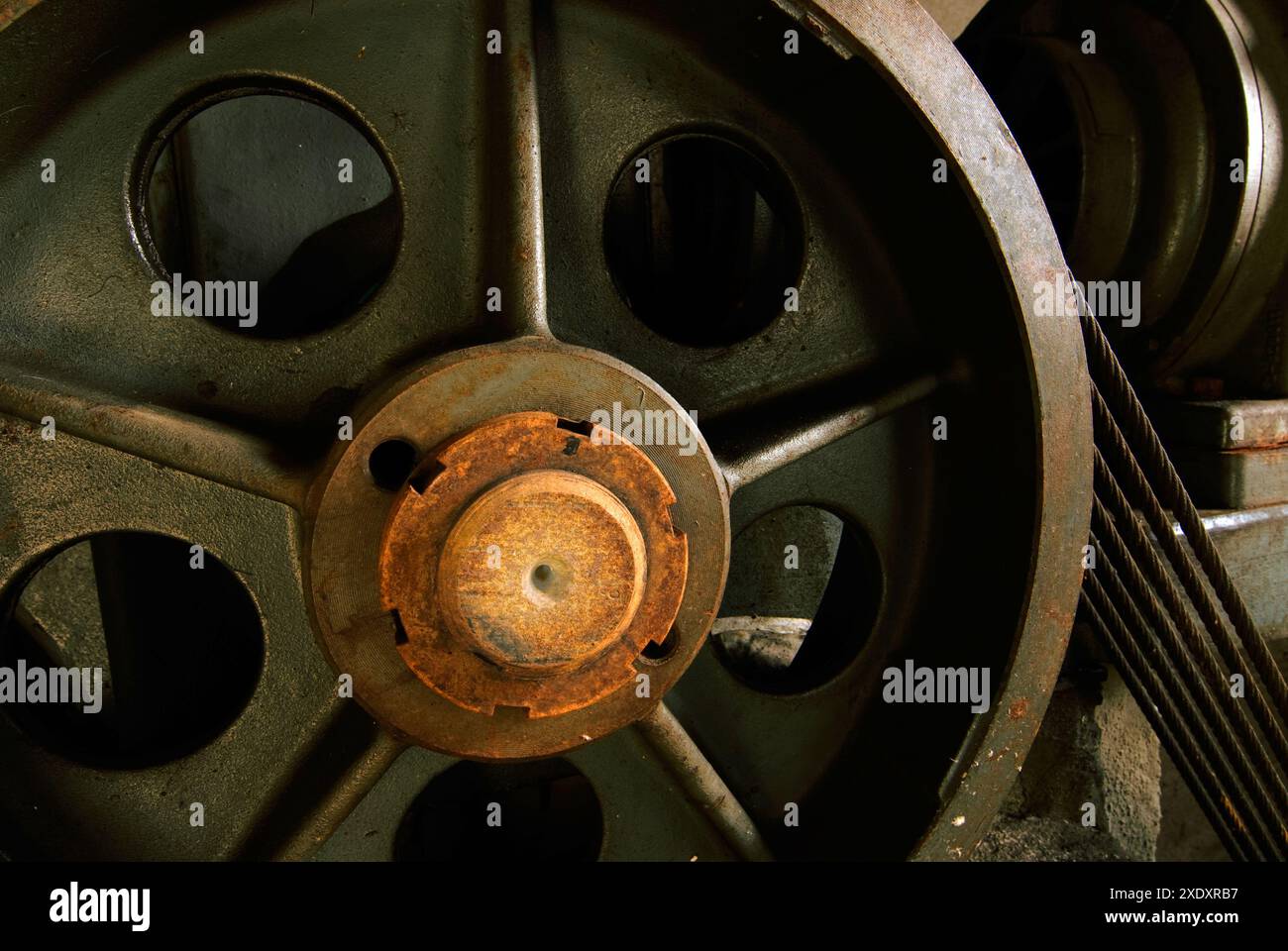 Drive unit of an elevator system Stock Photo - Alamy