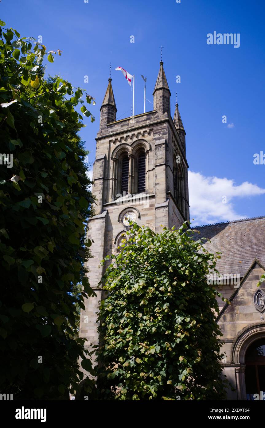 All Saints Church tower in Helmsley, North Yorkshire Stock Photo - Alamy