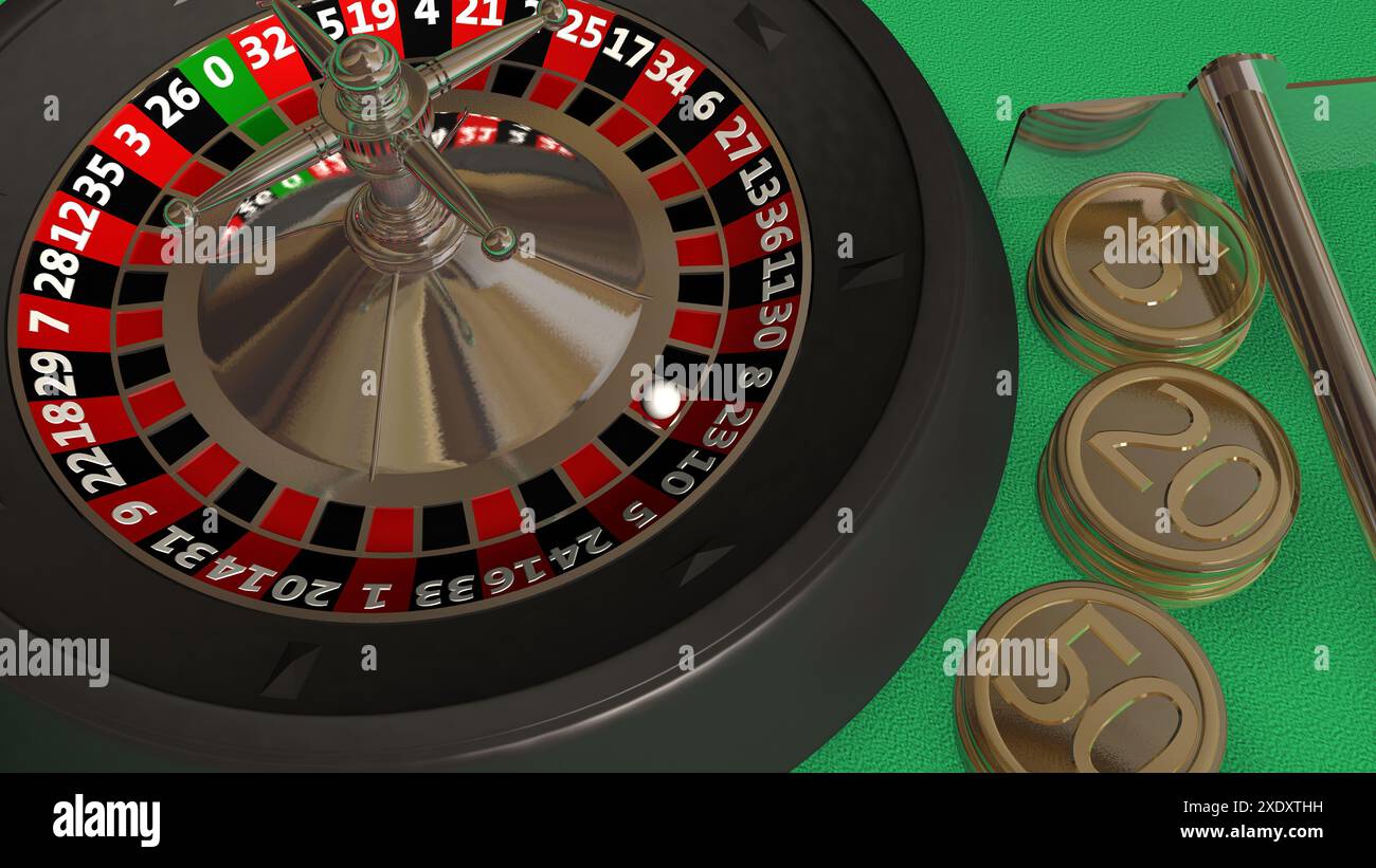 Casino chip roulette hi-res stock photography and images - Alamy