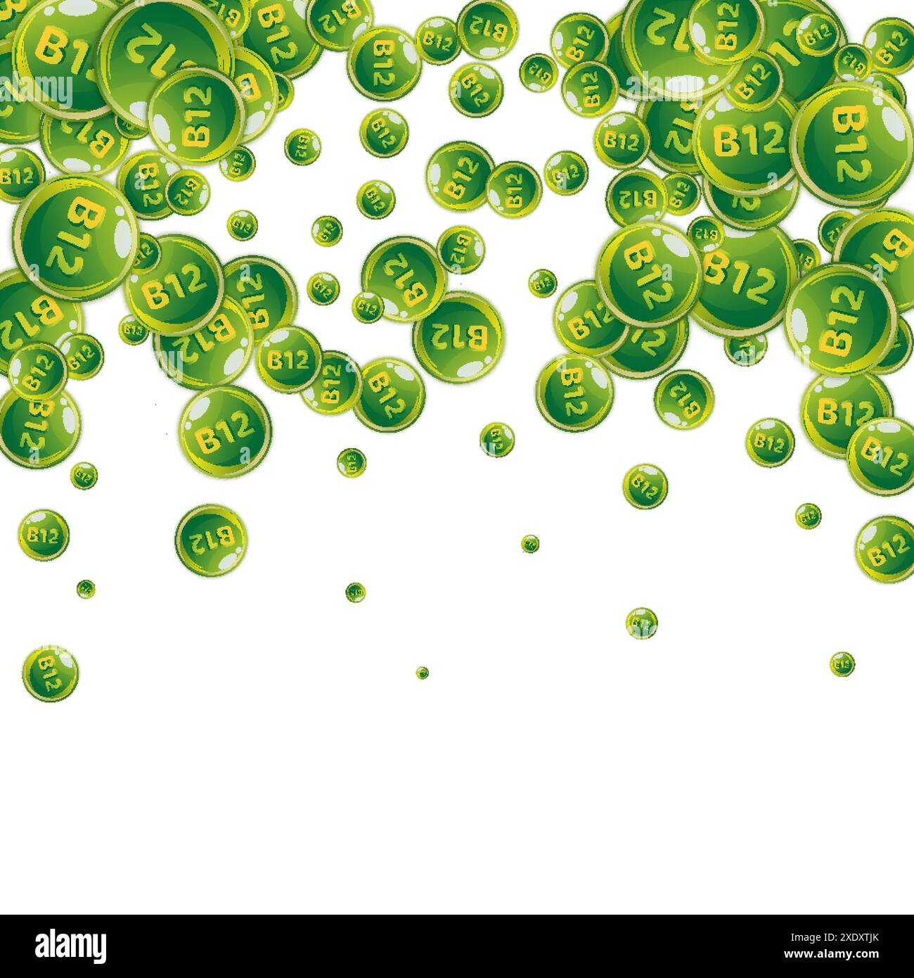 Vitamin B12 messy round pills. Beauty treatment and nutrition skin care ...