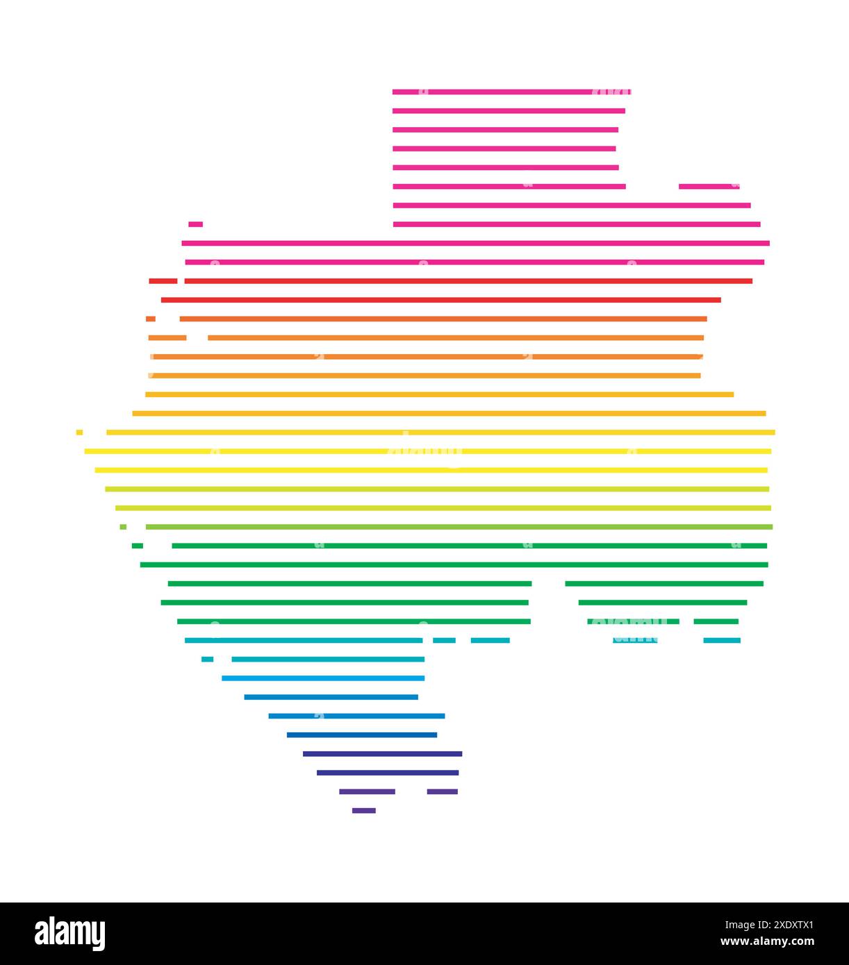 Abstract map of Gabon showing the country with horizontal parallel ...