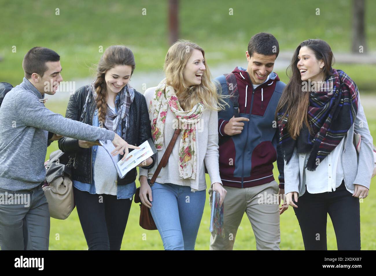 Young students at campus Stock Photo - Alamy