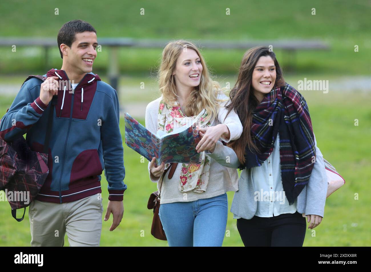 Young students at campus Stock Photo - Alamy