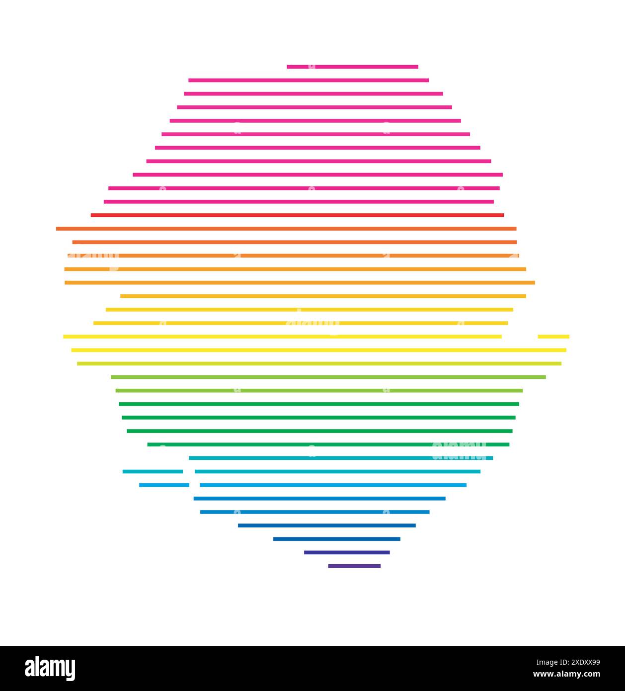Abstract map of Sierra Leone showing the country with horizontal ...