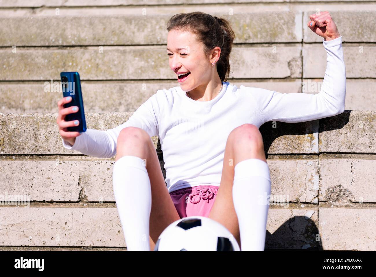 Football fan celebrates in hi-res stock photography and images - Alamy