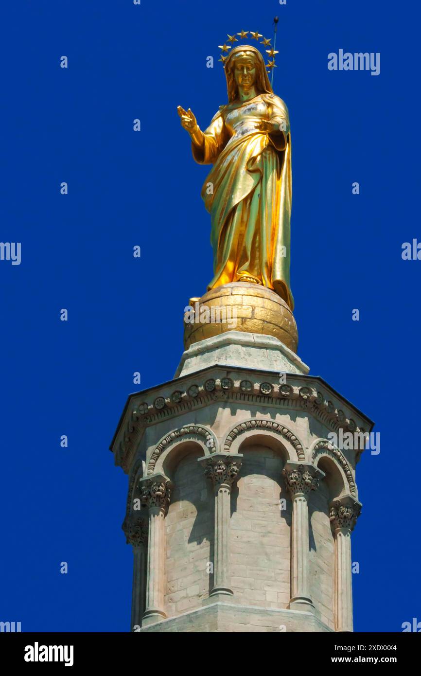 Statue of Maria in Avignon Stock Photo - Alamy