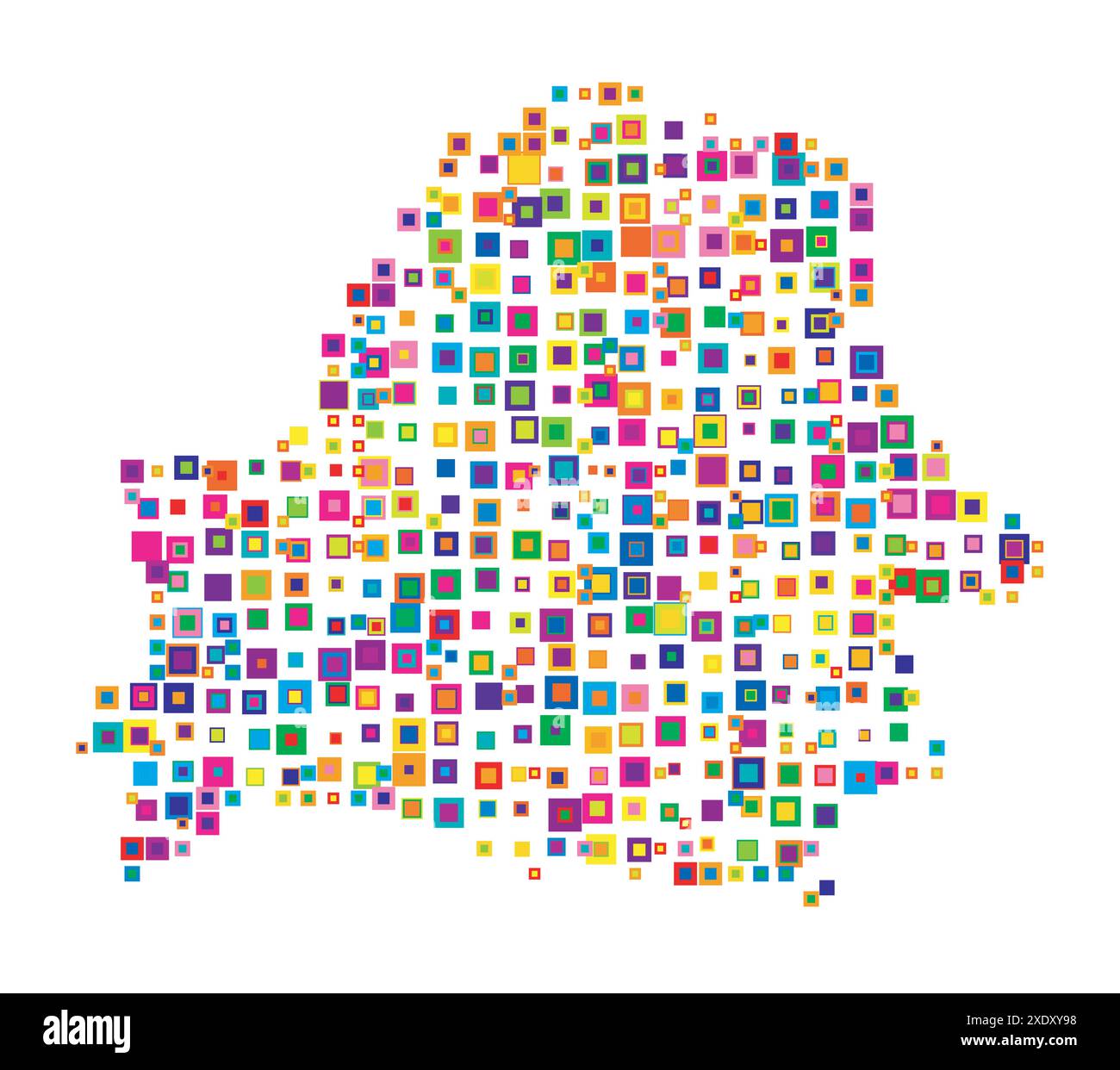 Abstract map of Belarus Abstract map showing the country with a pattern ...