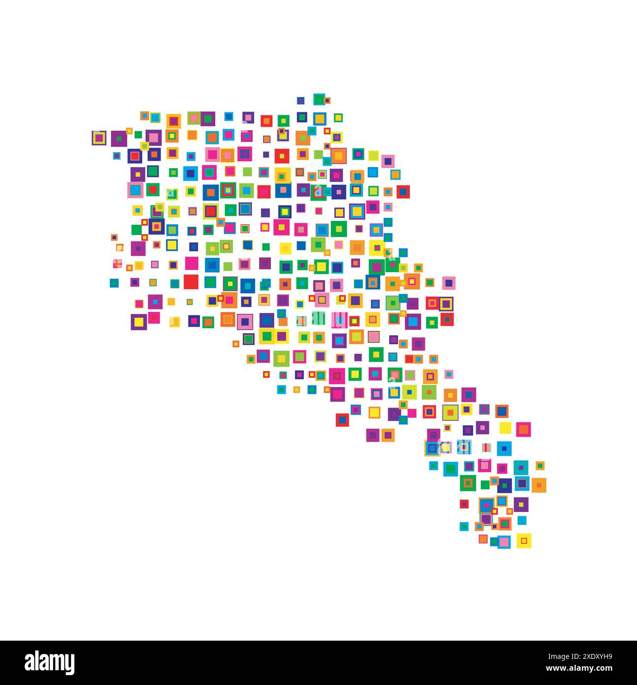 Abstract map of Armenia Abstract map showing the country with a pattern ...