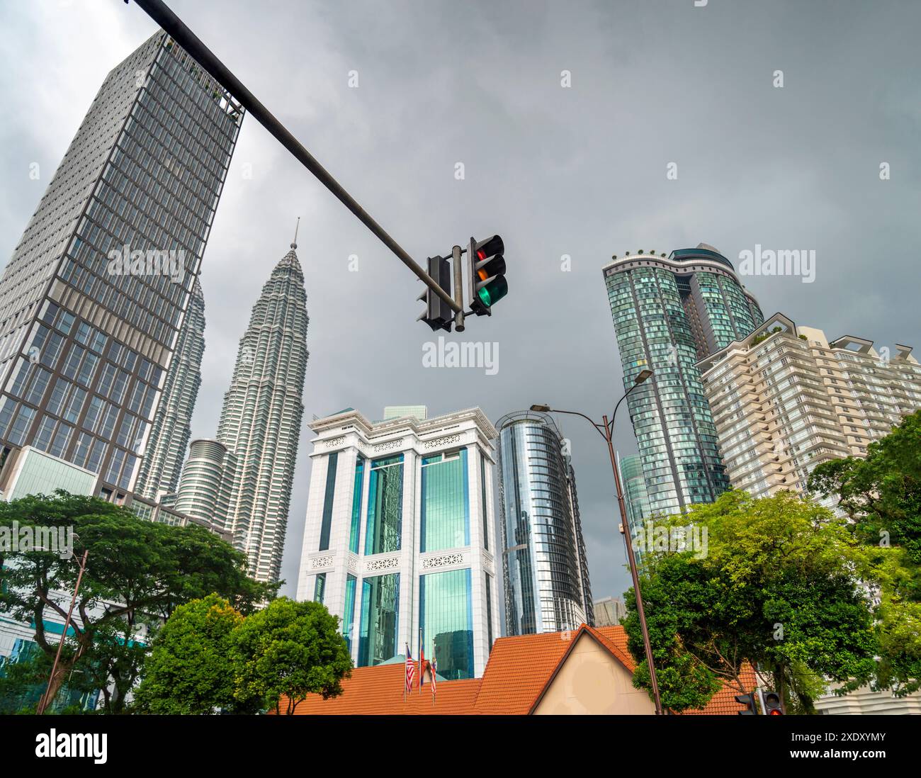 In KL city center,with familiar urban landmarks, modern buildings in ...
