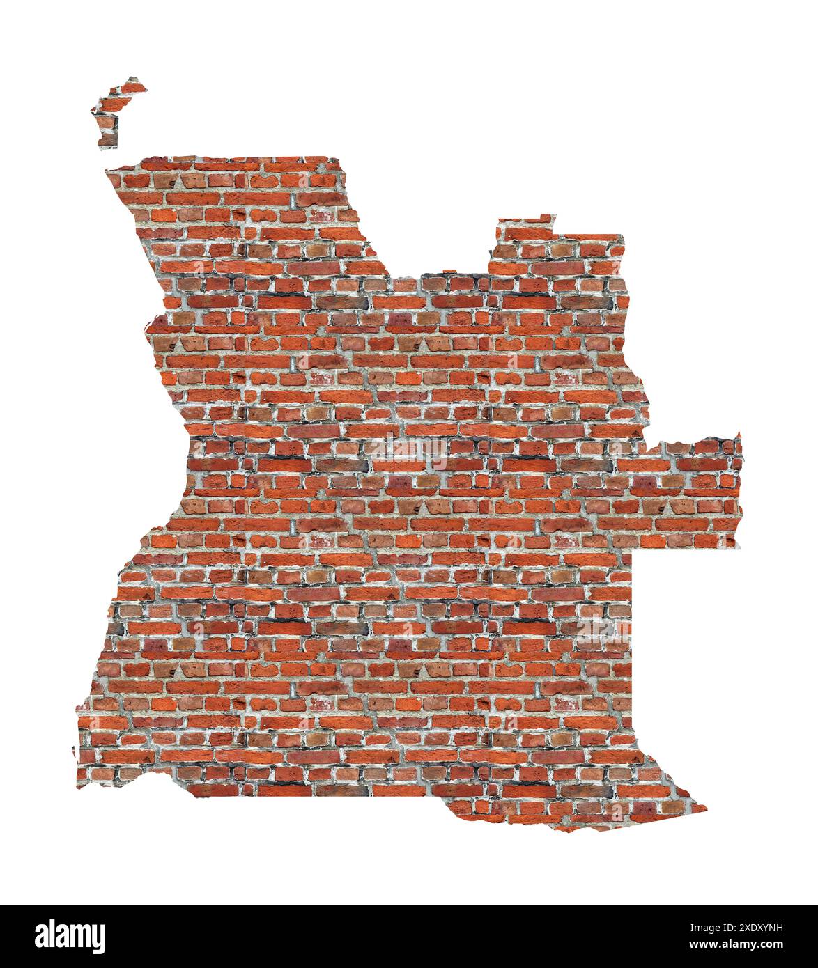 Angola outline map hi-res stock photography and images - Alamy