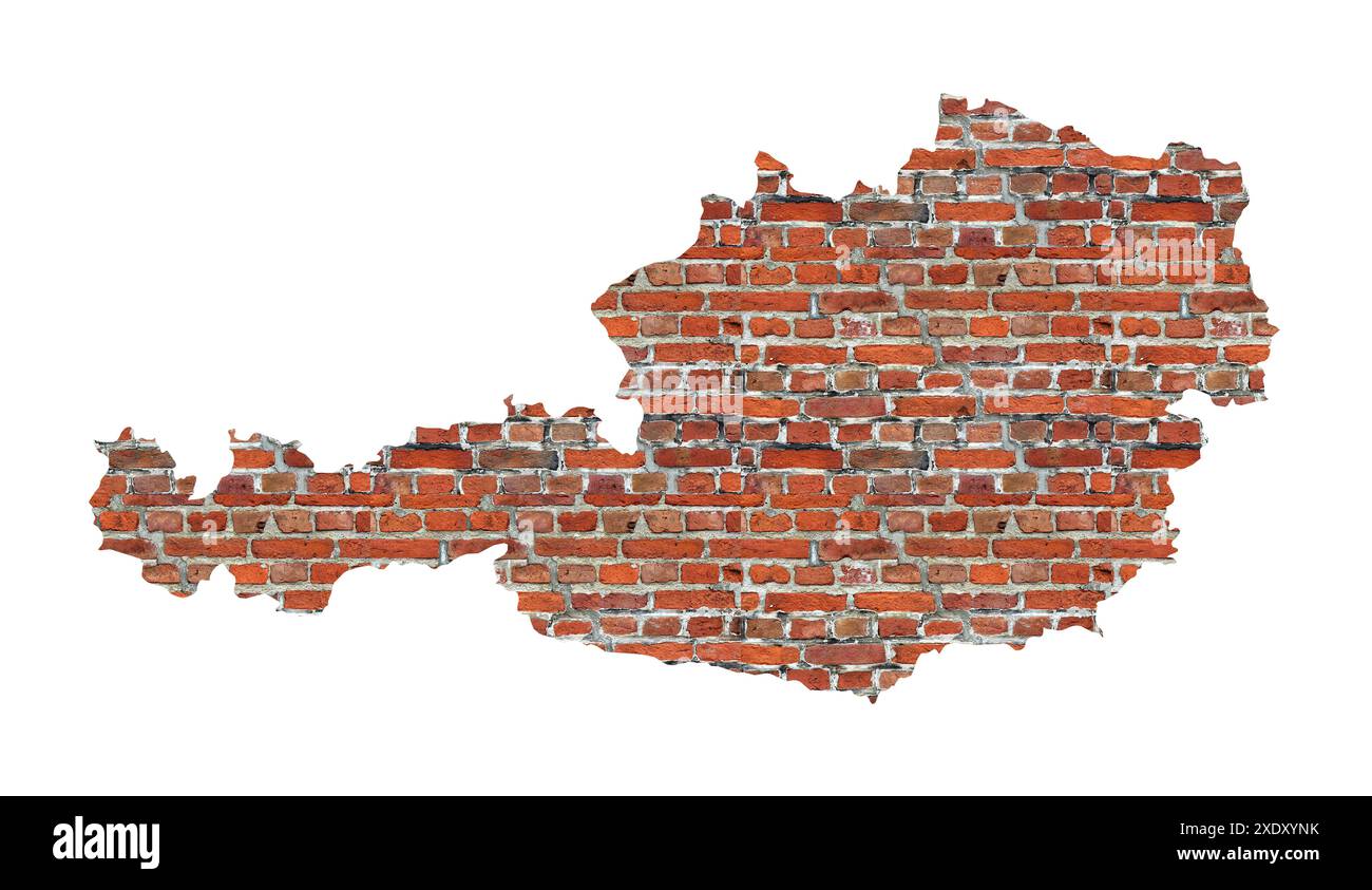 Austria wall map Cut Out Stock Images & Pictures - Alamy