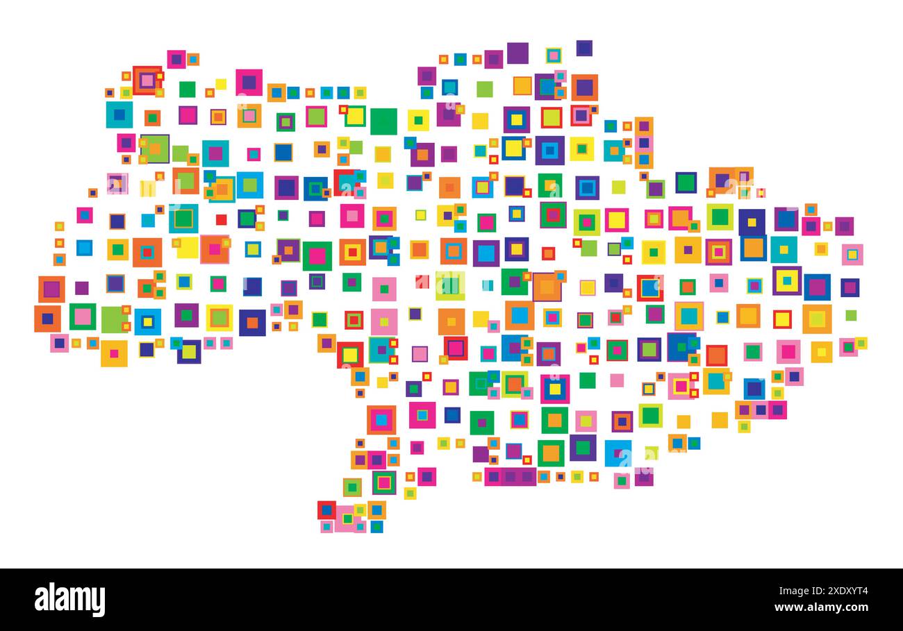 Abstract map of Ukraine Abstract map showing the country with a pattern ...