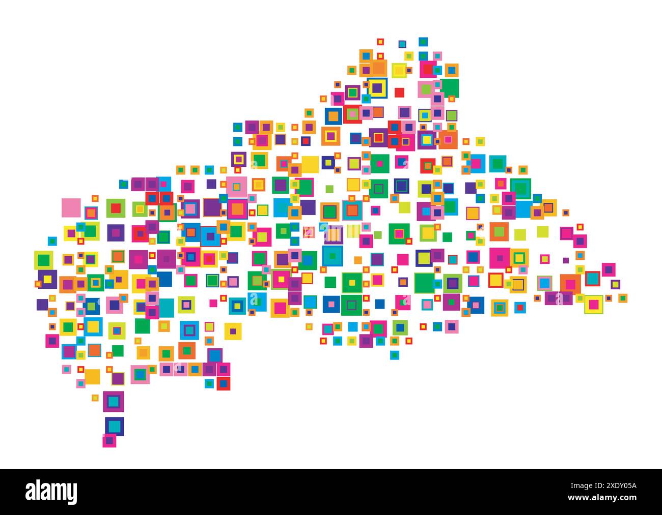 Abstract map of the Central African Republic Abstract map showing the ...