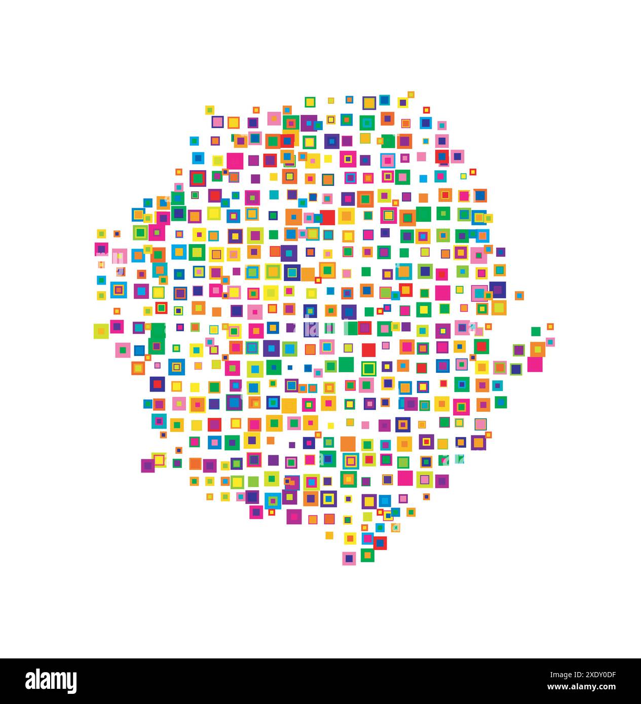 Abstract map of Sierra Leone Abstract map showing the country with a ...